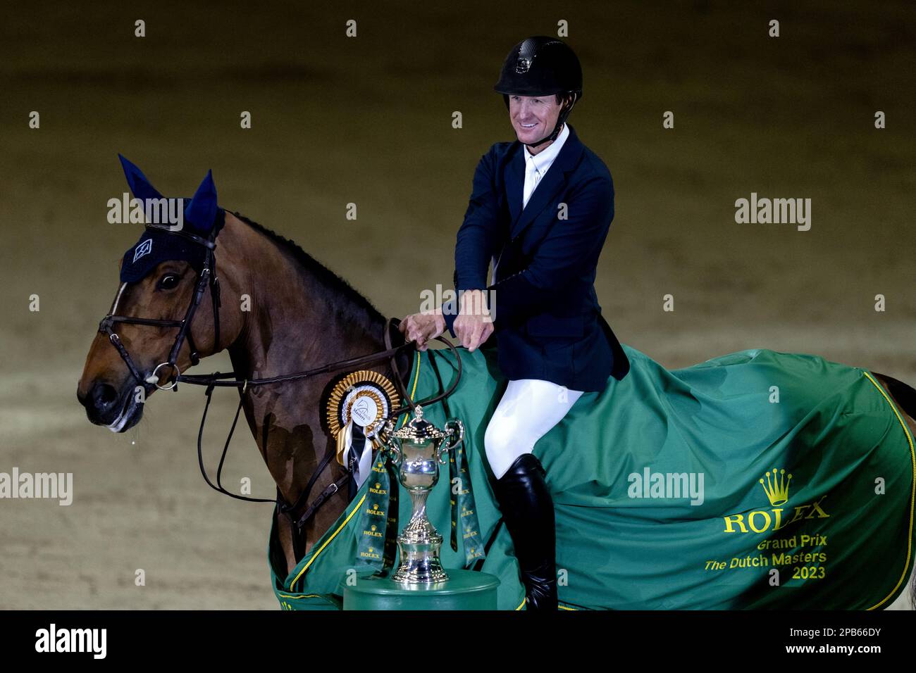 DEN BOSCH - Winner McLain Ward (USA) on HH Azur during the award ...