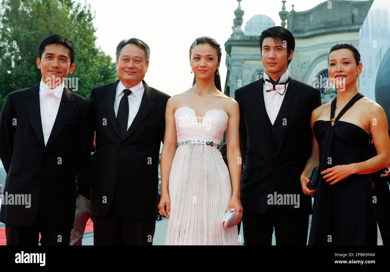 From left, US actor Wang Leehom, Taiwanese director Ang Lee, Chinese ...