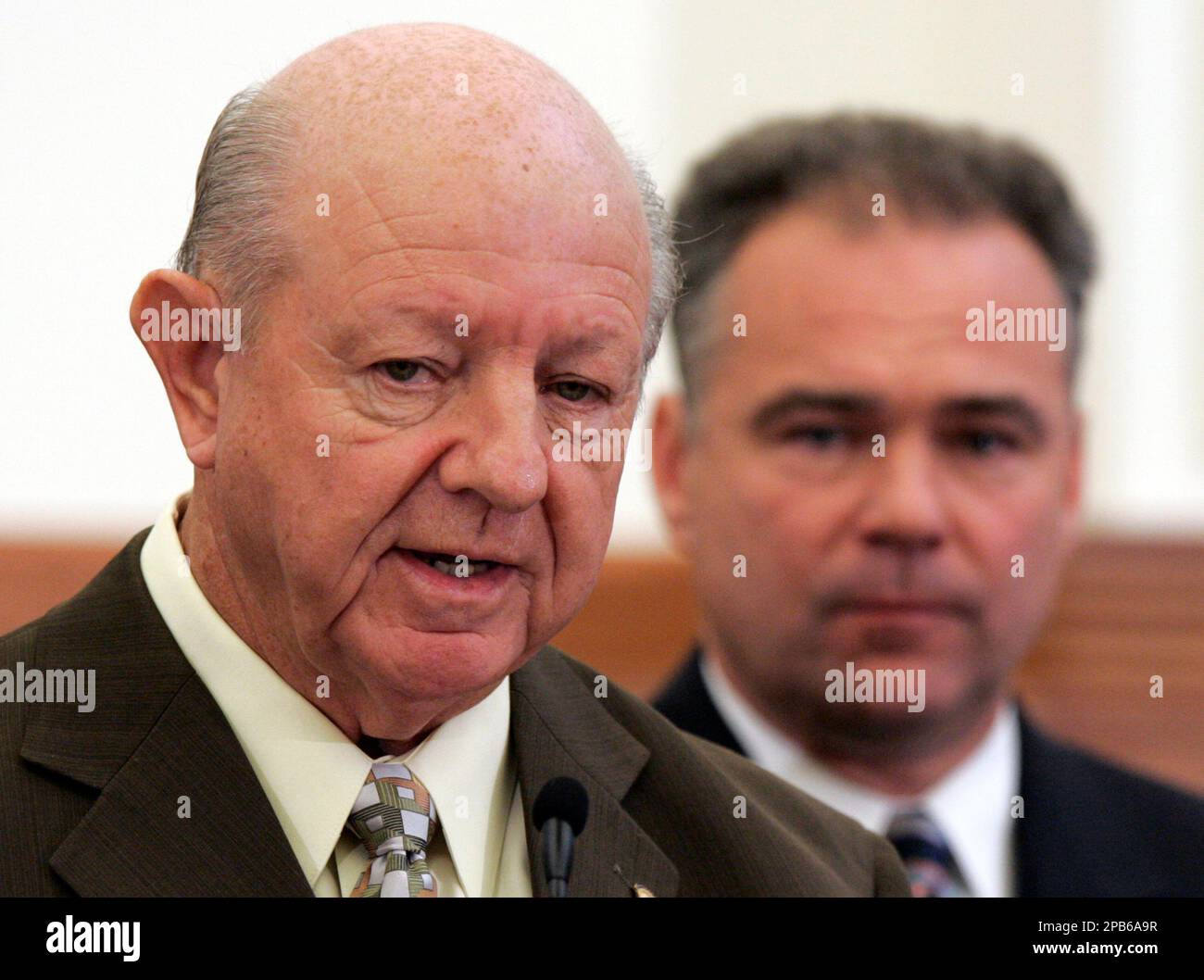 Gerald Massengill, chairman of the Virginia Tech Review Panel, left ...