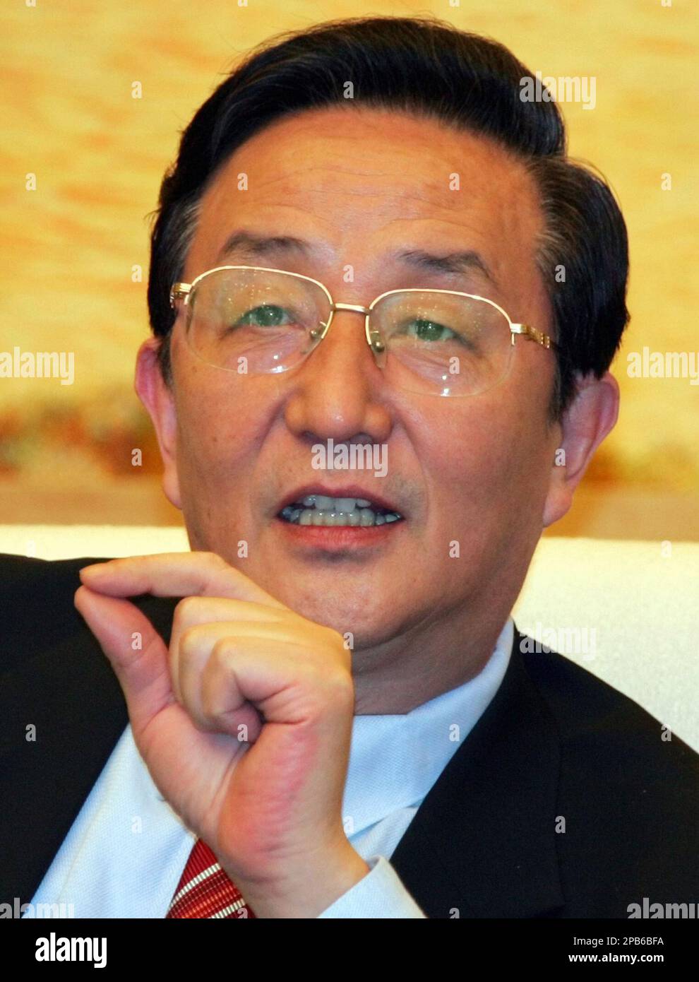 ** FILE ** Shanghai Communist Party Secretary Chen Liangyu attends a meeting during the National ...