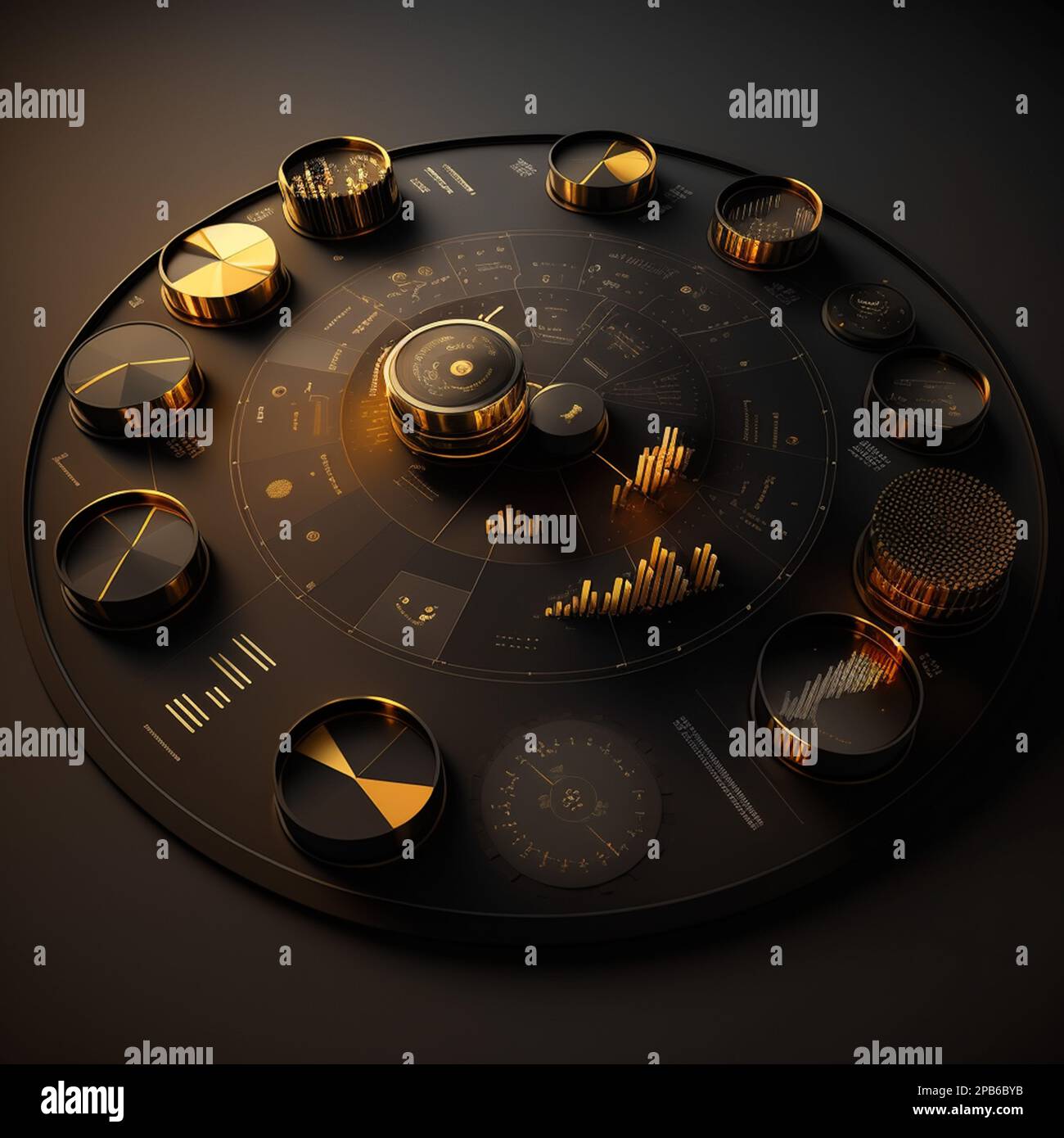coins financial graph from top to bottom, black background gold theme ...