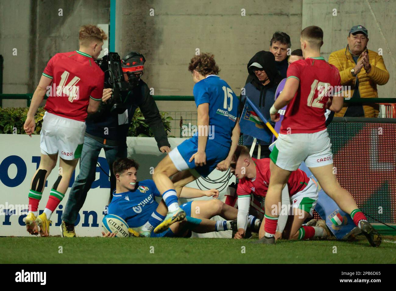 Monigo stadium, Treviso, Italy, March 10, 2023, Alessandro Gesi of ...