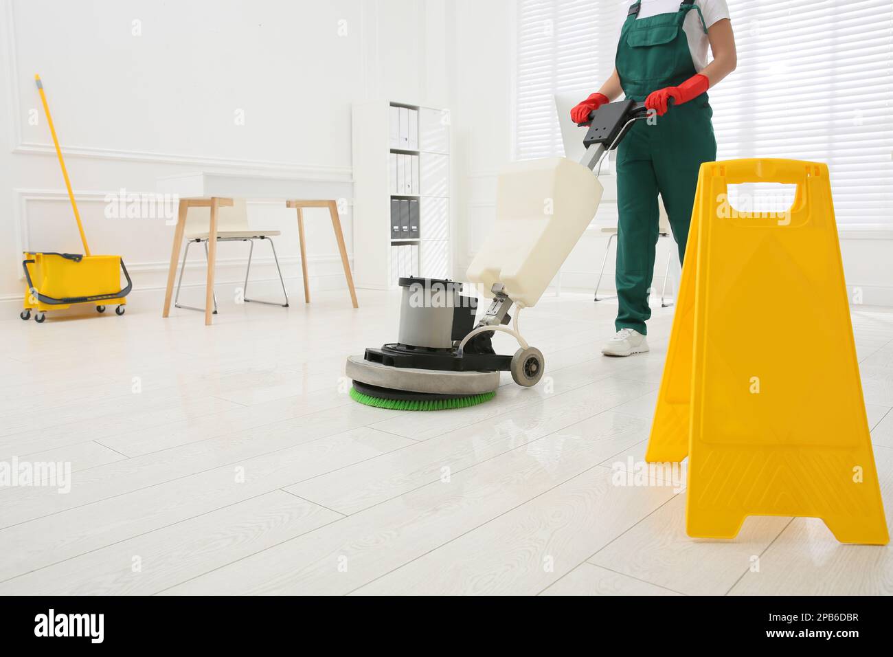 Professional office janitor worker hi-res stock photography and images ...