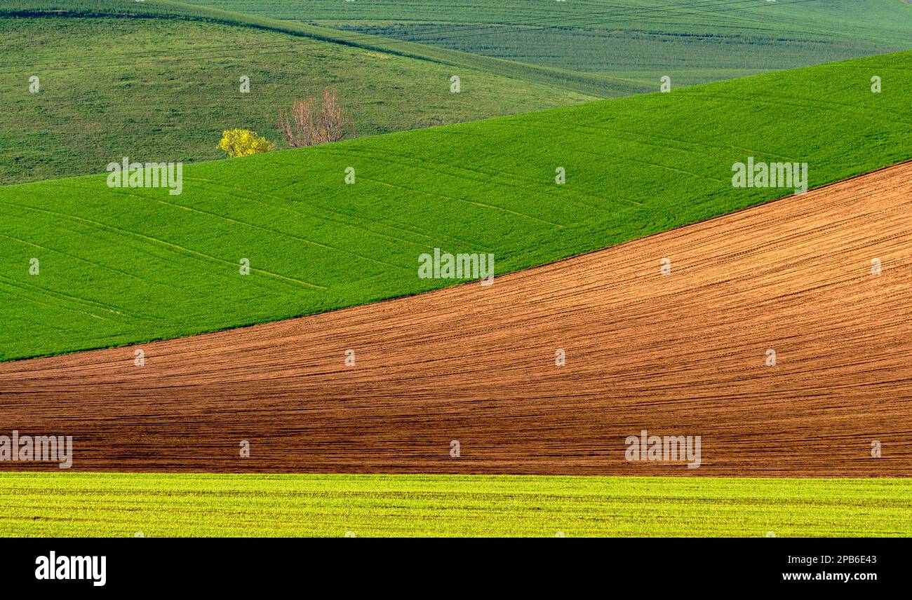 green hills in moravia Stock Photo - Alamy