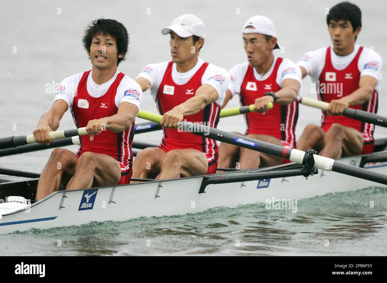 Japan's Leightweight Four Atshushi Obata, Rokuroh Okumura, Satoshi Koike and Akio Yano, from ...