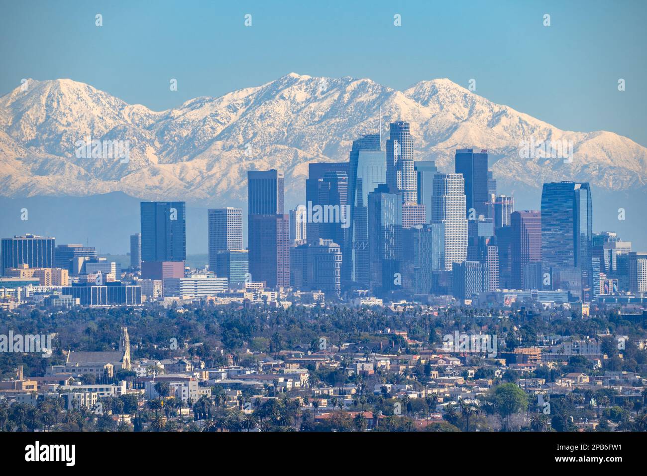 Los angeles mountains snow hi-res stock photography and images - Alamy