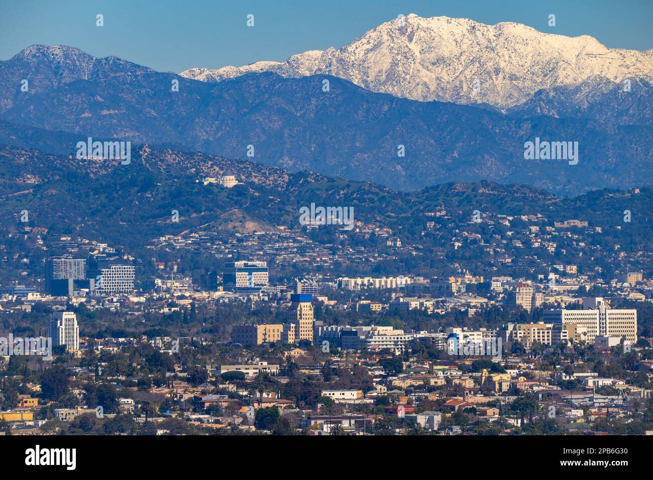 Los angeles mountains snow hi-res stock photography and images - Alamy