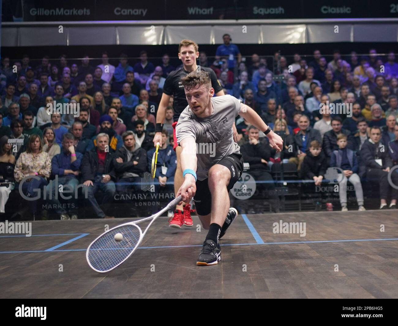 Patrick Rooney (front) and Greg Lobban in action in their round one BO3 ...