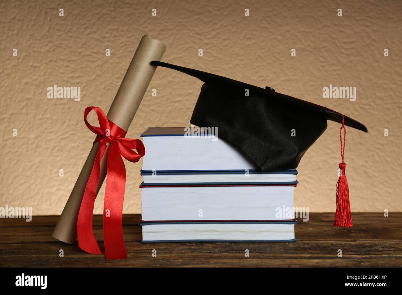 Diploma and books hi-res stock photography and images - Alamy