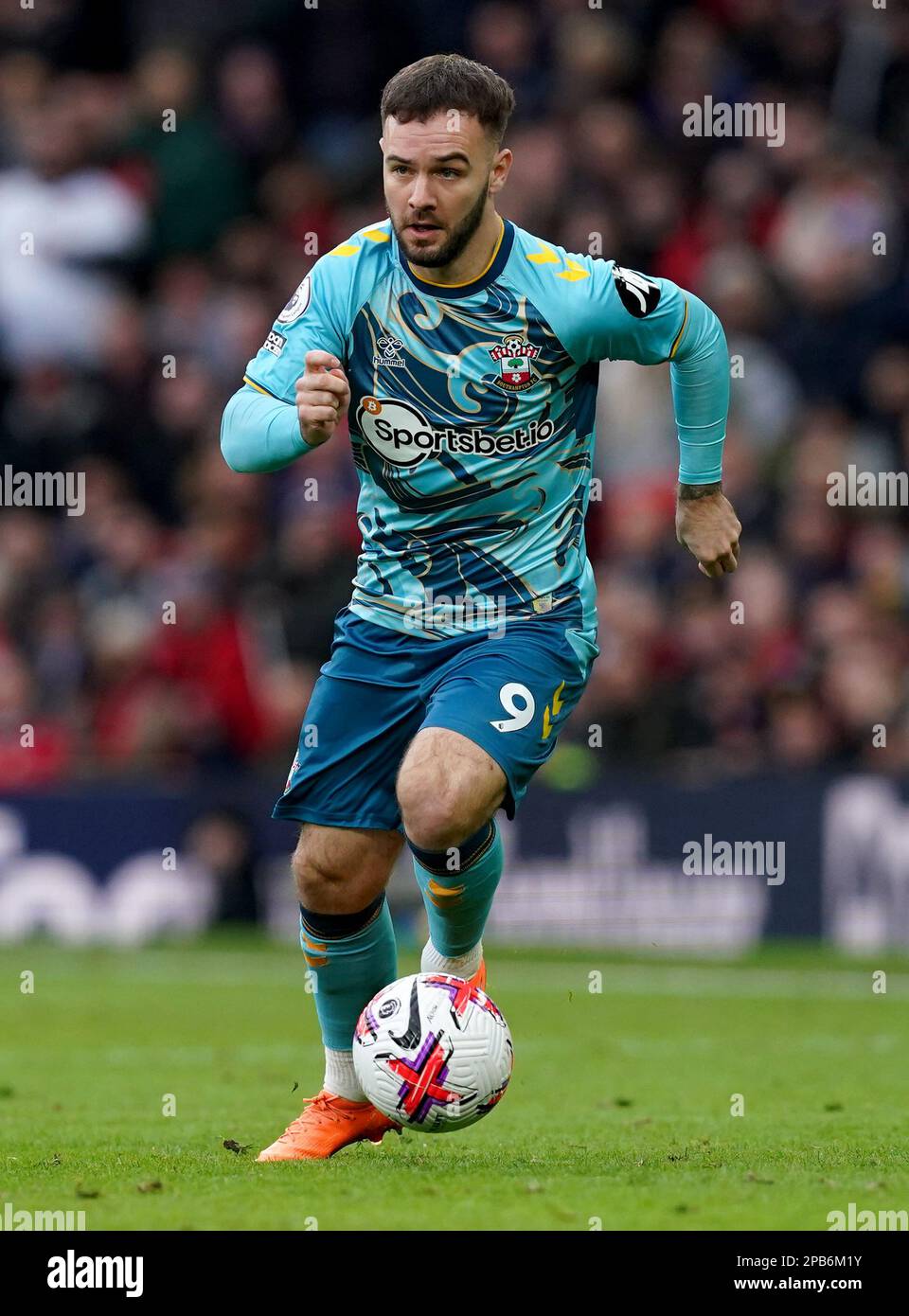 Southampton's Adam Armstrong in action during the Premier League match ...