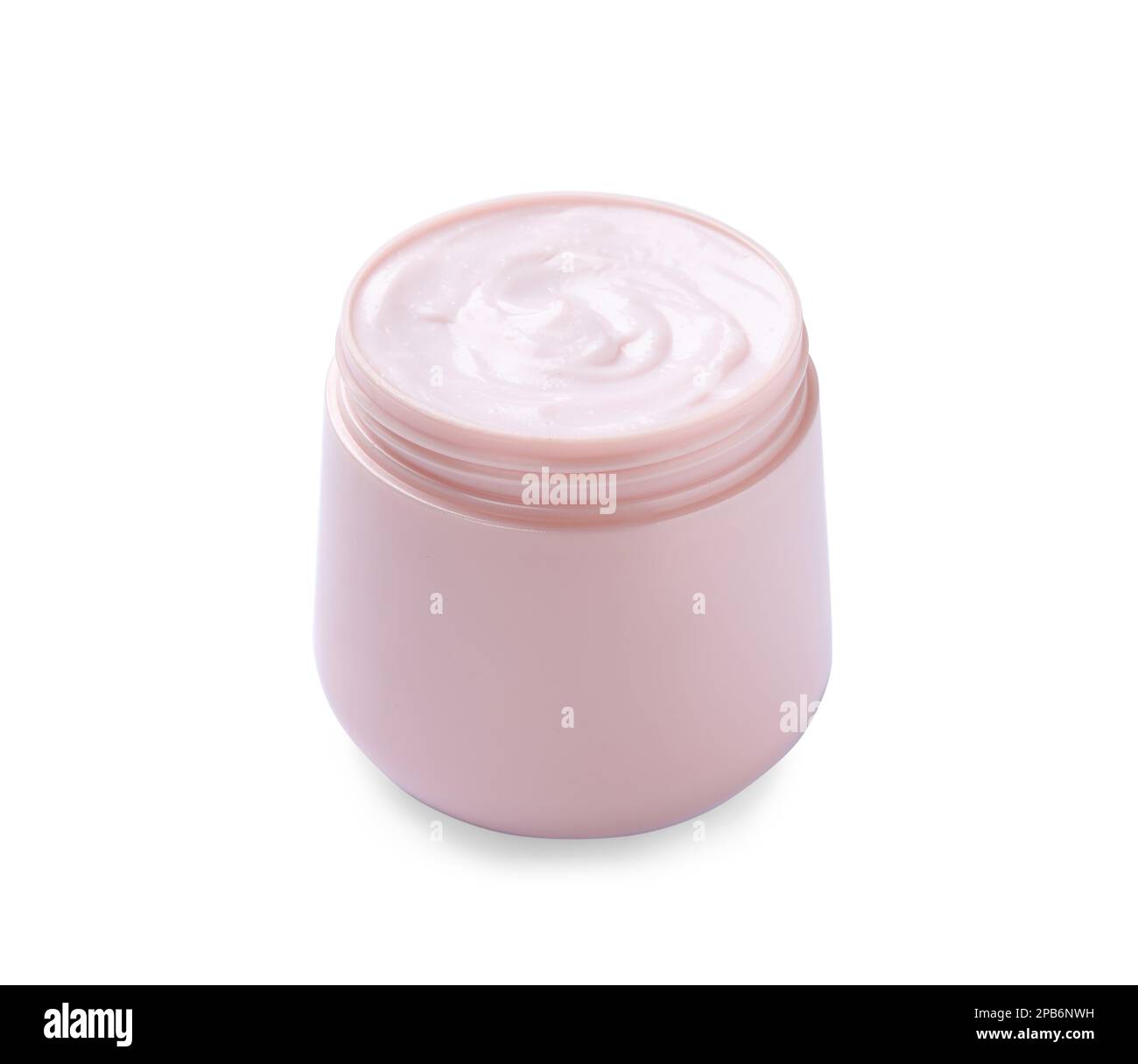 Jar of body cream isolated on white Stock Photo - Alamy