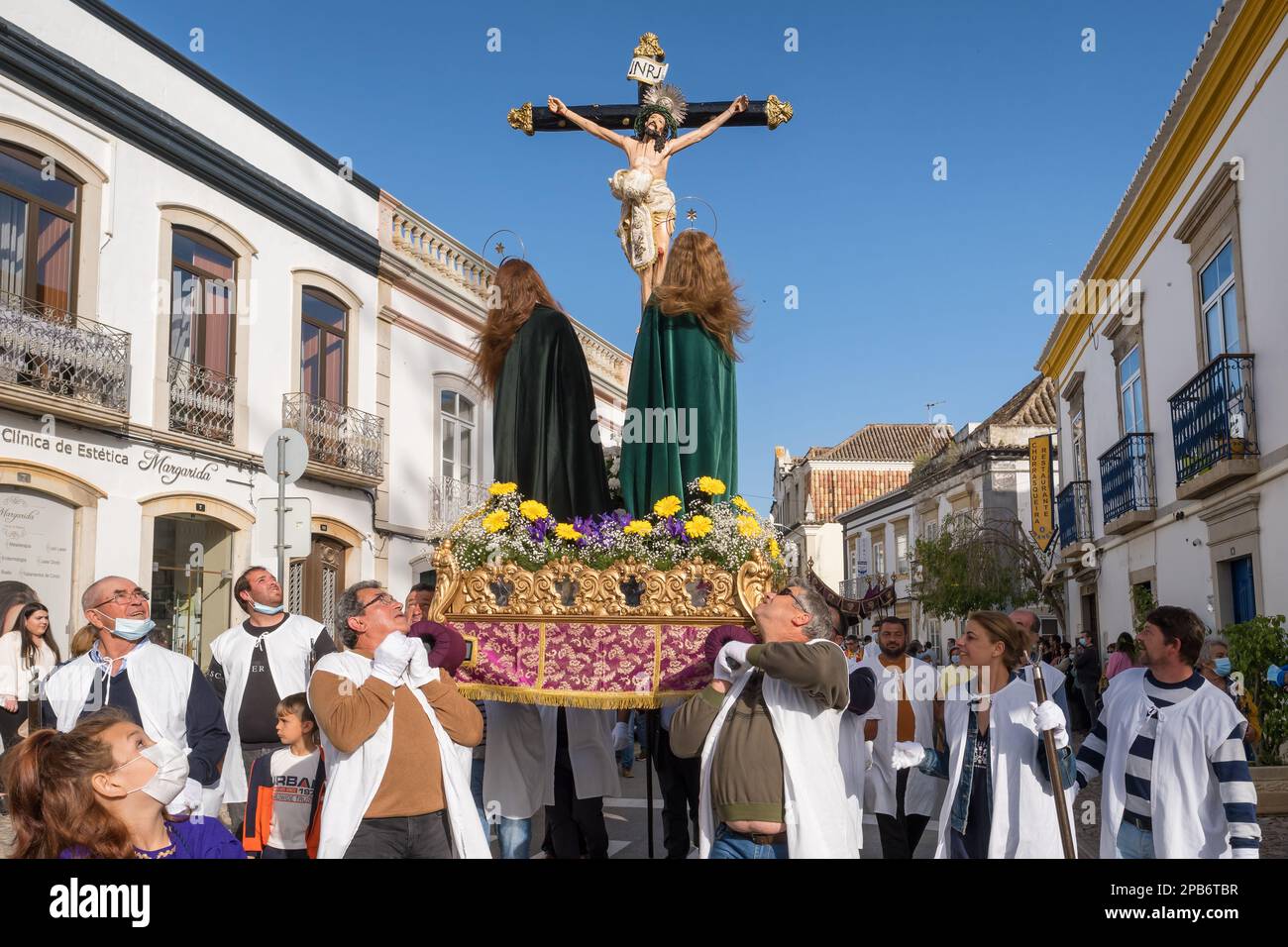 Triumphal Procession on Palm Sunday in Tavira, Algarve region, Portugal ...
