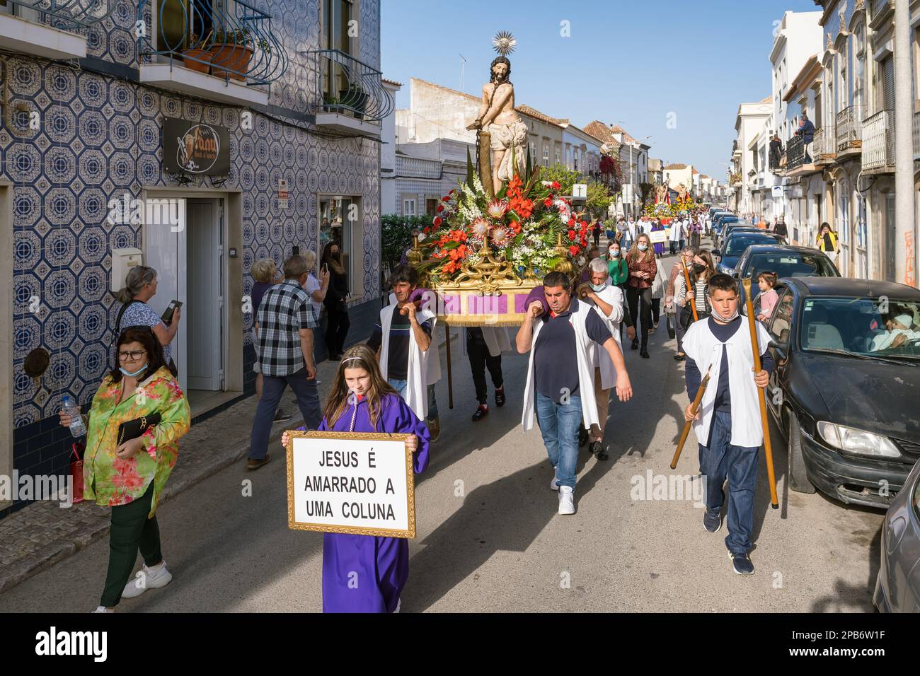 Triumphal Procession on Palm Sunday in Tavira, Algarve region, Portugal ...