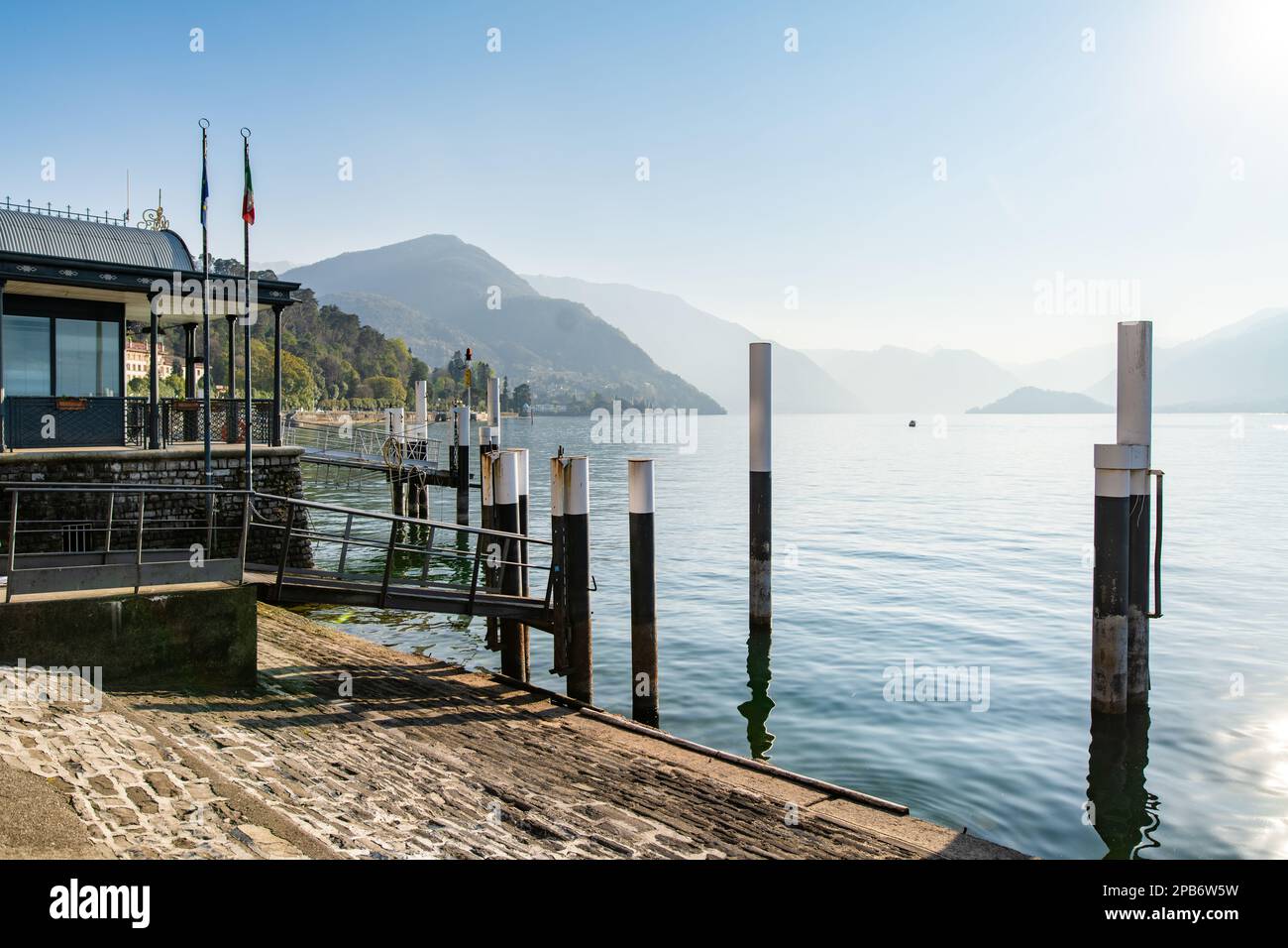 Small harbor of Bellagio, one of the most picturesque towns on the ...
