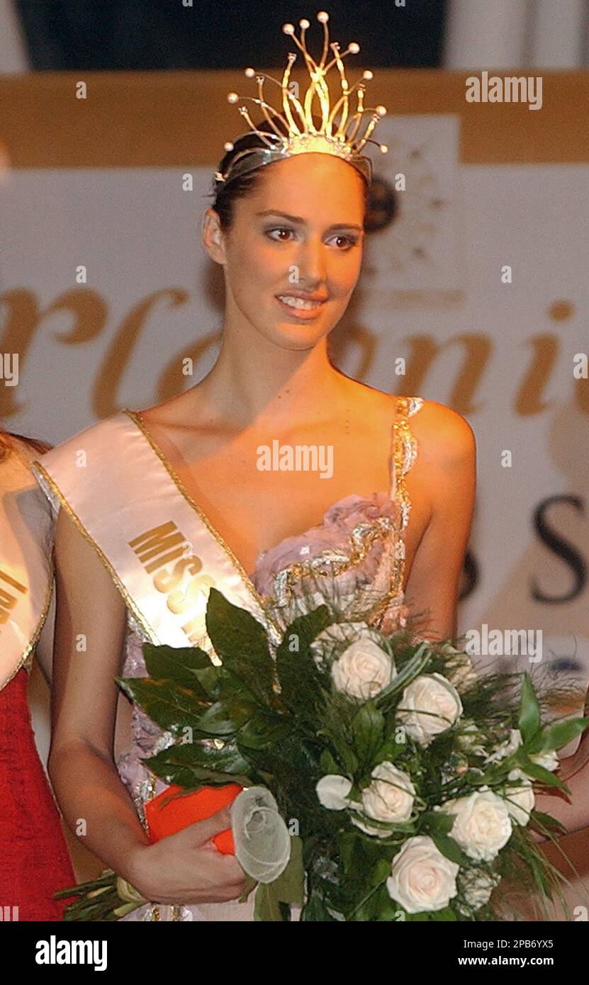 18-year old Marija Ciric is seen after she was elected Miss Montenegro, Friday, Aug.24, 2007, at ...