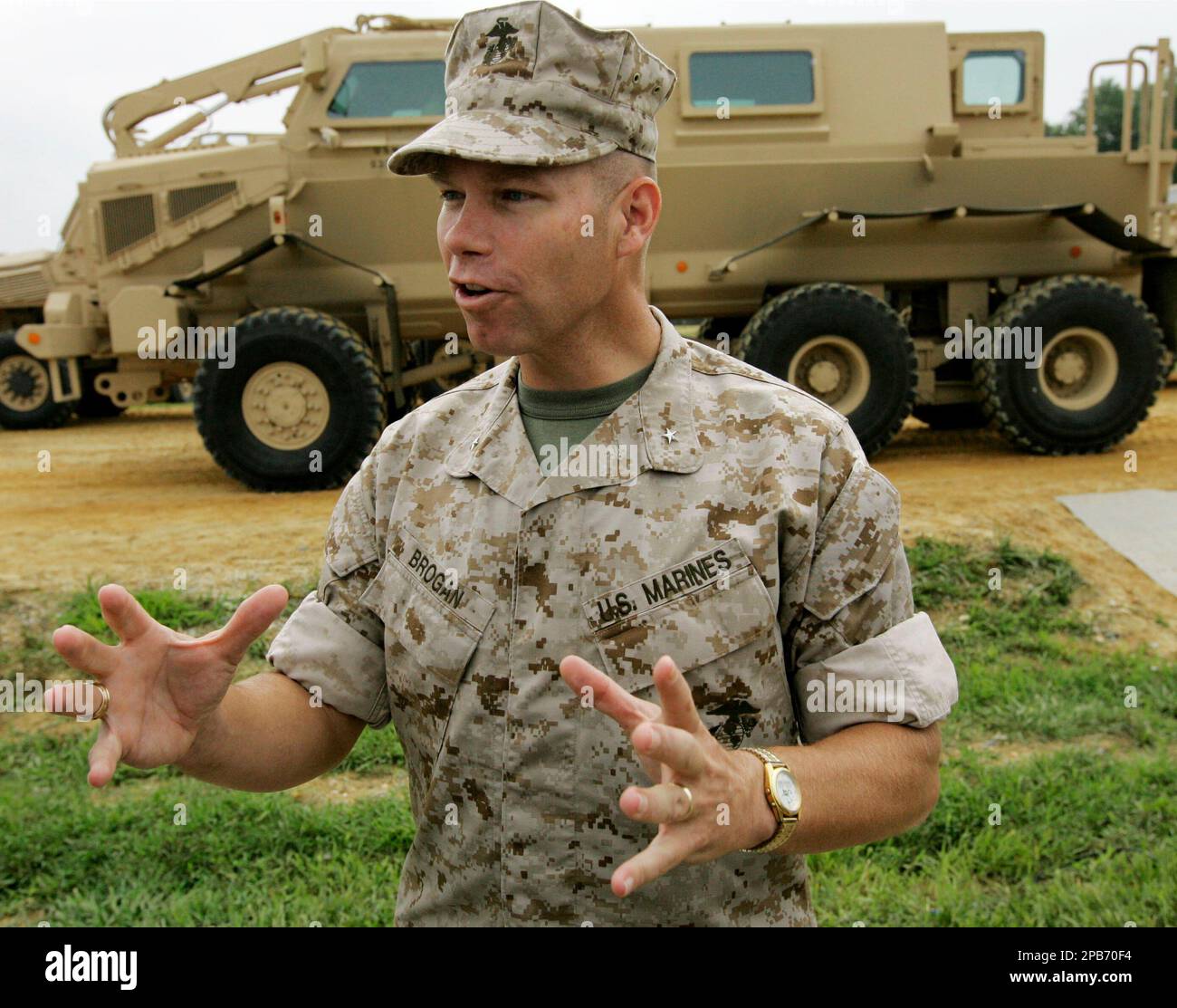 Marine Corps Brig. Gen. Michael Brogan, joint program executive officer ...