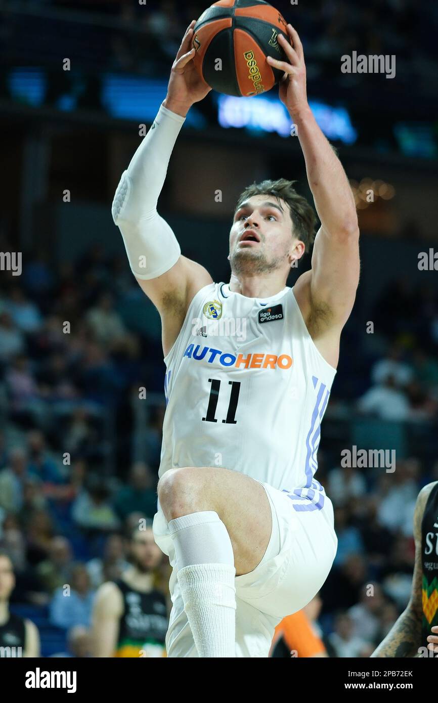 Madrid, Spain. 12th Mar, 2023. Player Mario Hezonja of Real Madrid seen ...