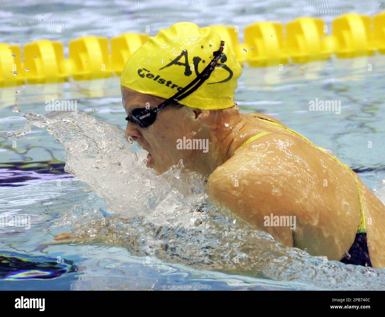 Australia's Leisel Jones swims on her way to win a gold medal in the ...