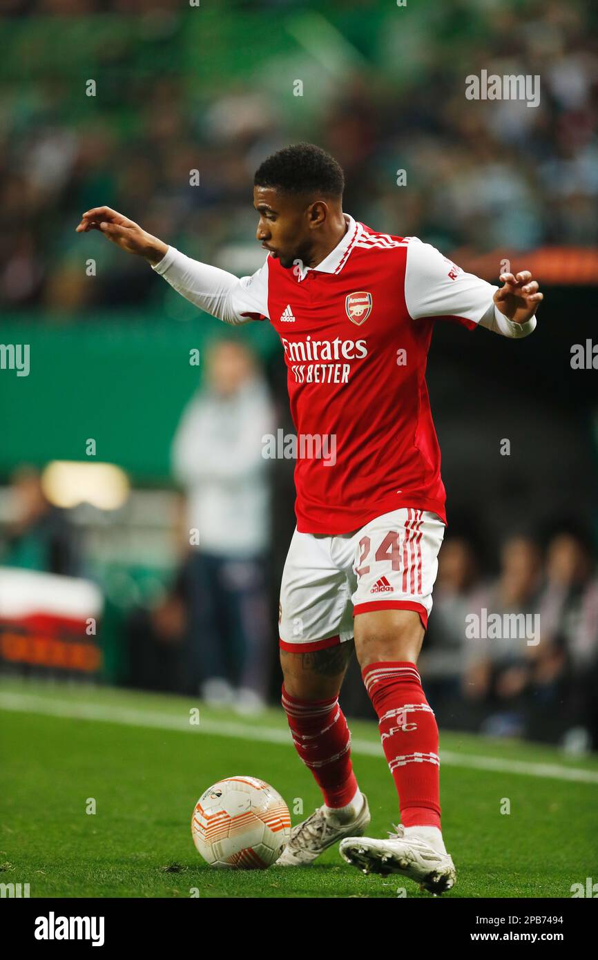 Lisbon, Portugal. 9th Mar, 2023. Reiss Nelson (Arsenal) Football/Soccer ...