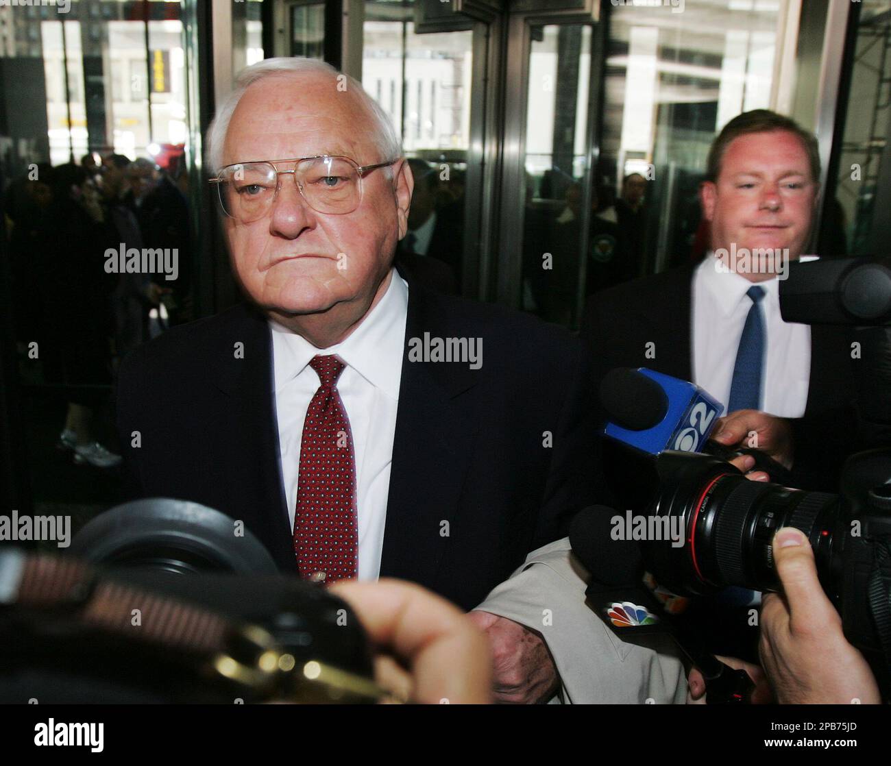 **FILE** Former Illinois Gov. George Ryan, left, leaves Chicago's ...