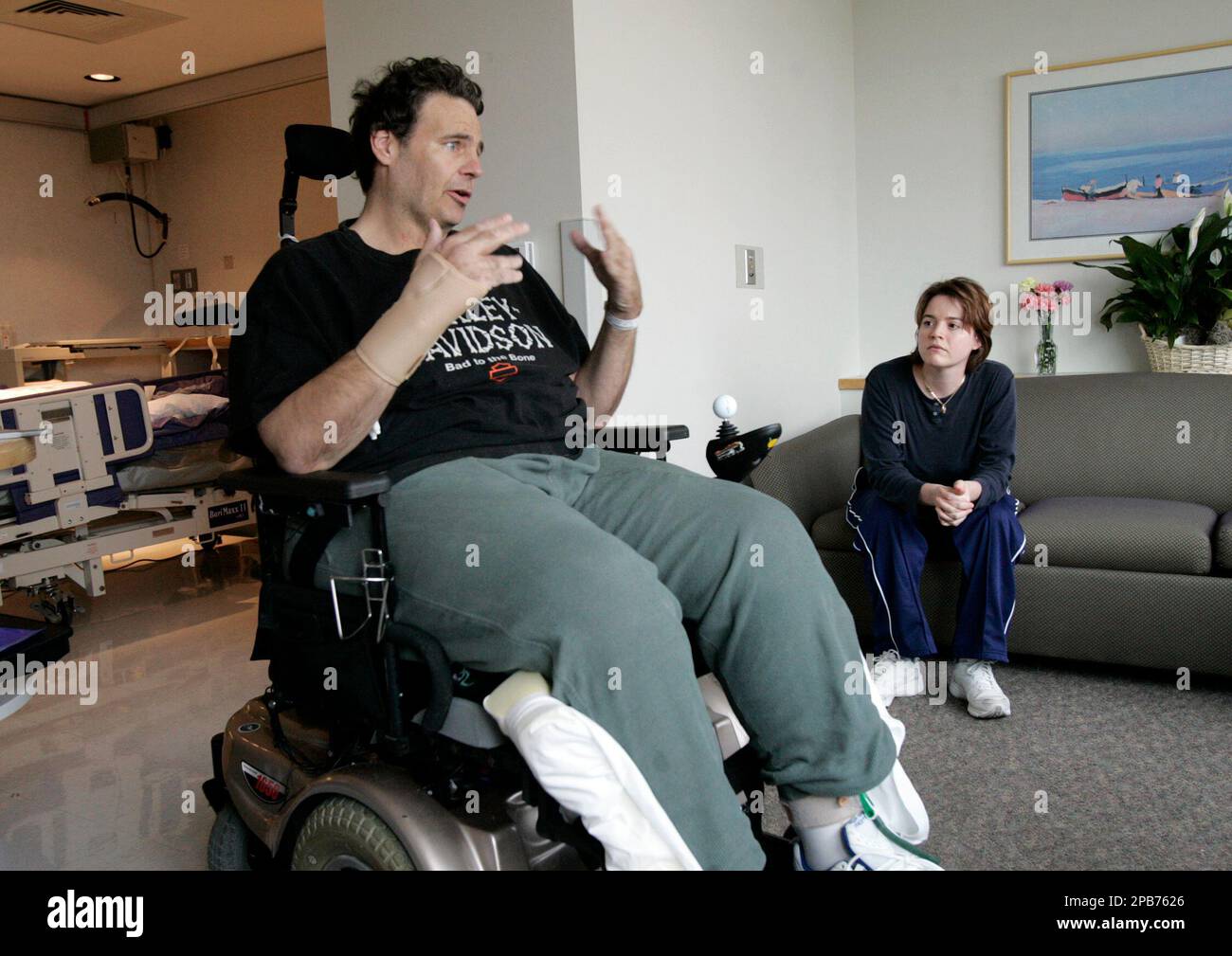 ** FILE ** Tommy Urbanski talks about his injuries during an interview ...