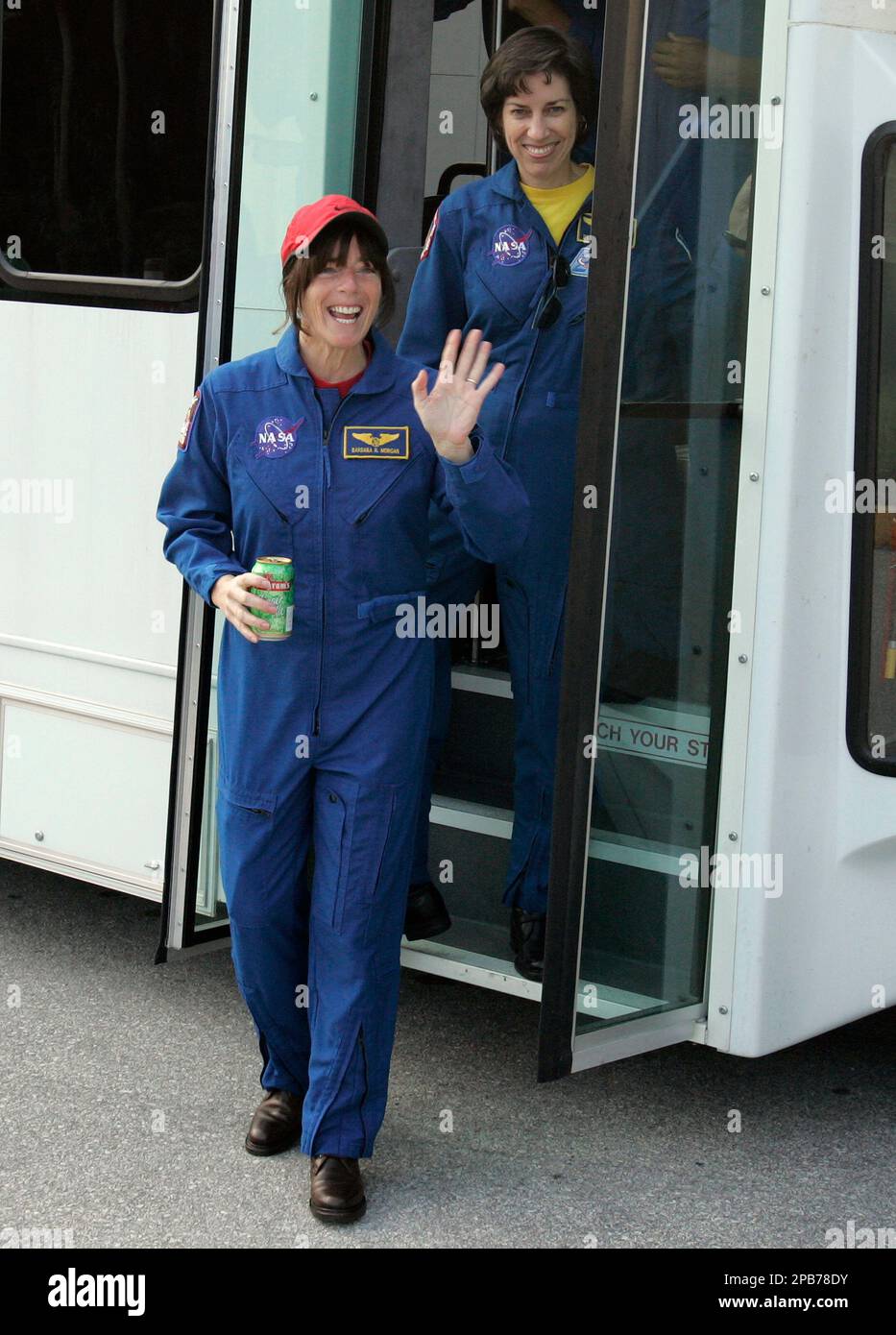 Barbara Morgan, school teacher turned astronaut smiles as she arrives ...
