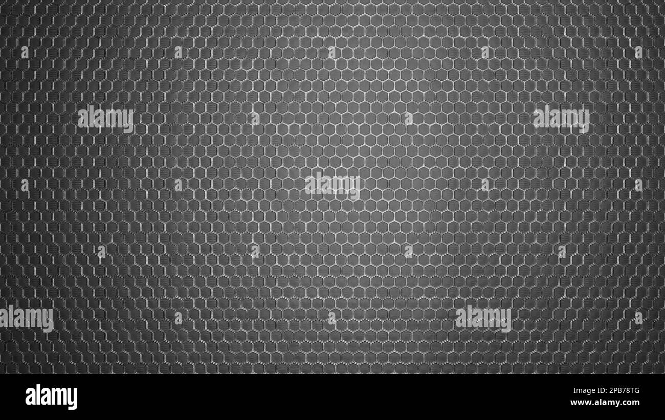 Modern metallic honeycomb and hexagon background pattern. 3d rendering ...