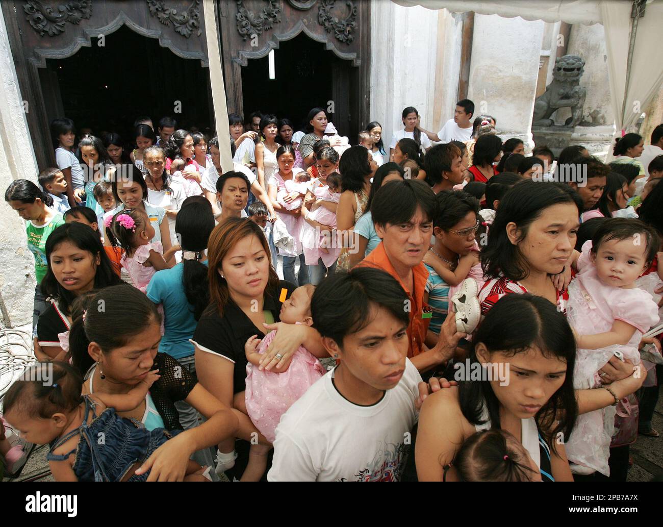 Filipino Family Going To Church