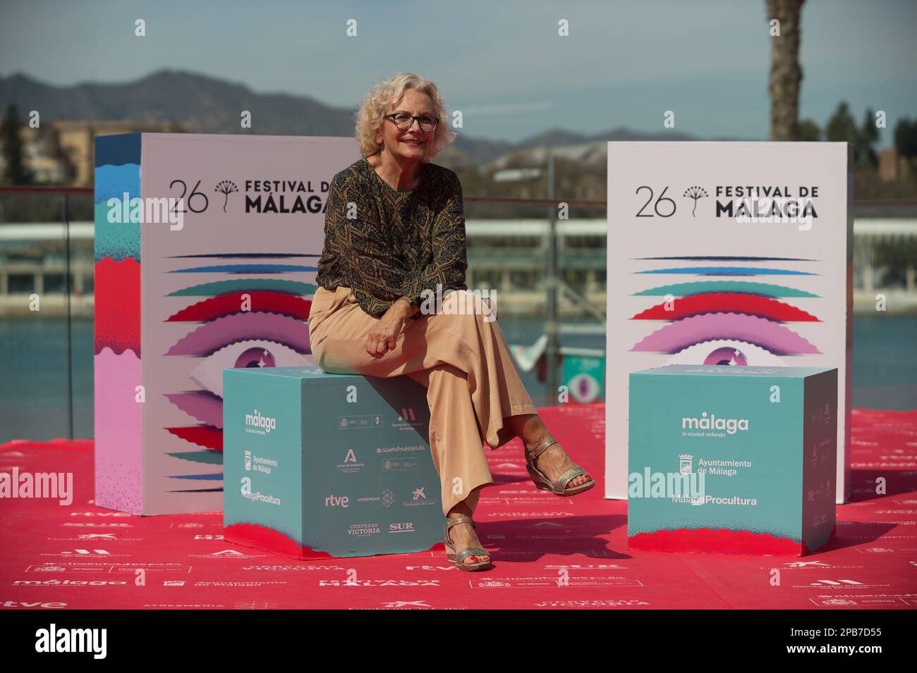 Malaga, Spain. 12th Mar, 2023. Spanish actress Elena Irureta poses in a ...