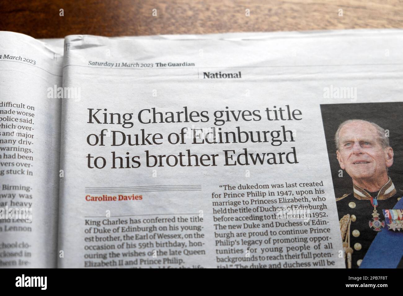 'King Charles gives title of Duke of Edinburgh to his brother Edward ...