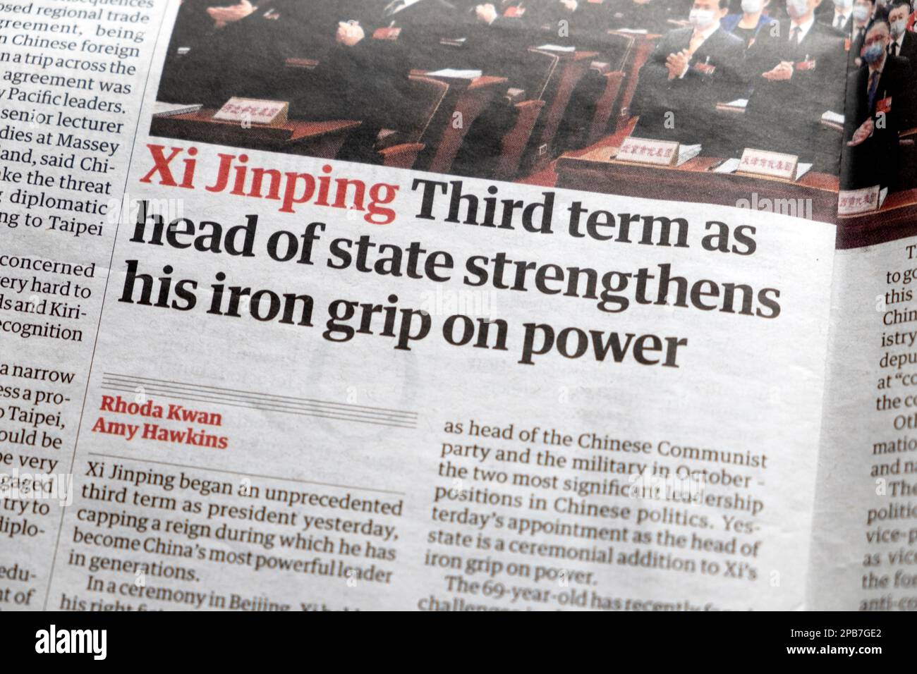'Xi Jingping Third term as head of state strengthens his iron grip on ...