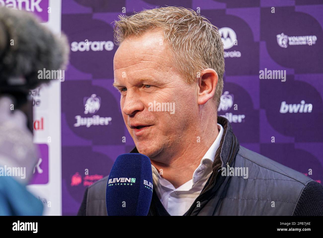 GENK, BELGIUM - MARCH 12: head coach Wouter Vrancken of KRC Genk during ...