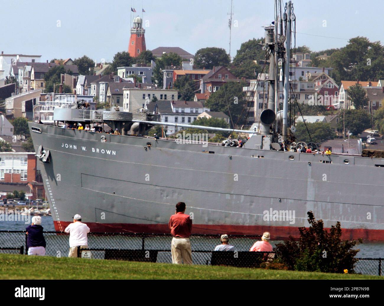 The Liberty Ship John W. Brown arrives in Portland Harbor, Thursday ...
