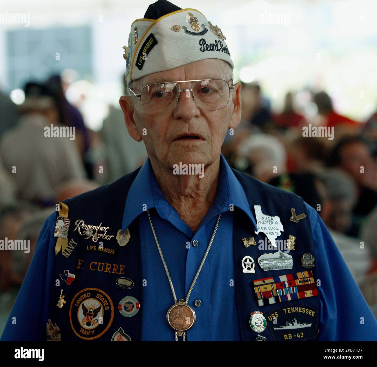 Frank Curre, who was a sailor aboard the USS Tennessee during the ...