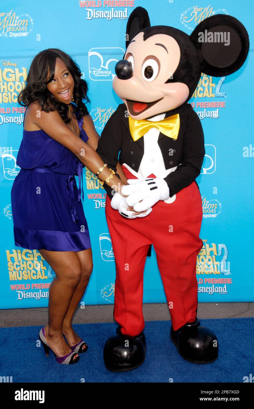 Monique Coleman, a cast member in "High School Musical 2," poses with ...