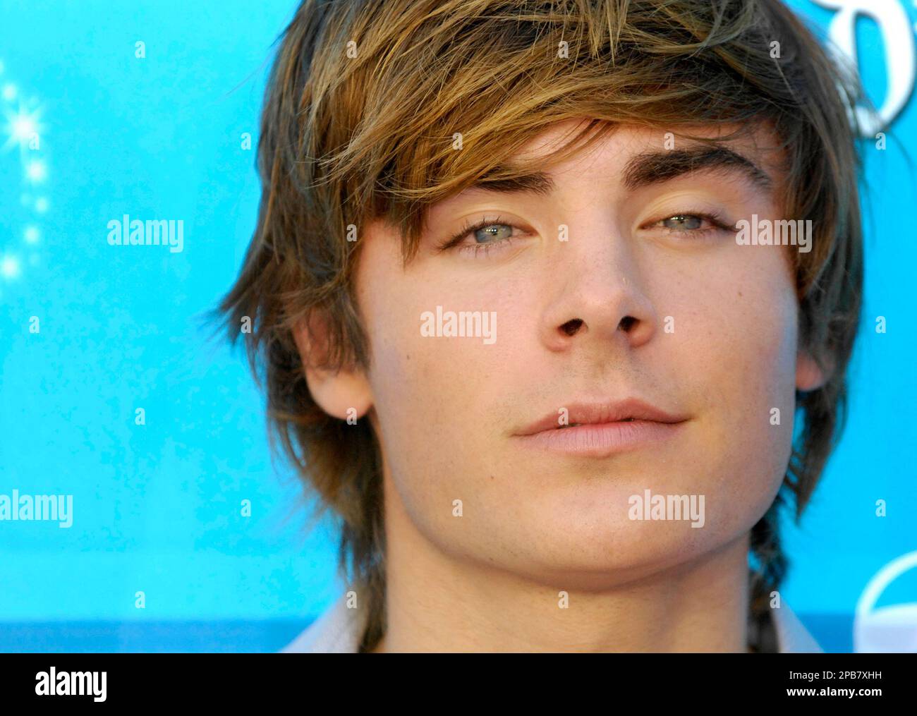 Zac Efron, a cast member in "High School Musical 2," poses at the ...