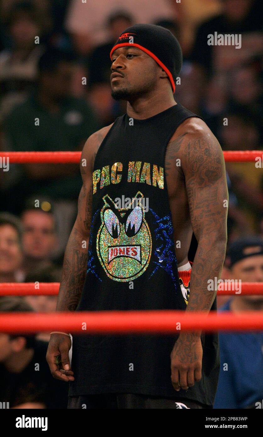 Adam "Pacman" Jones in his pro wrestling debut came out to the center ...