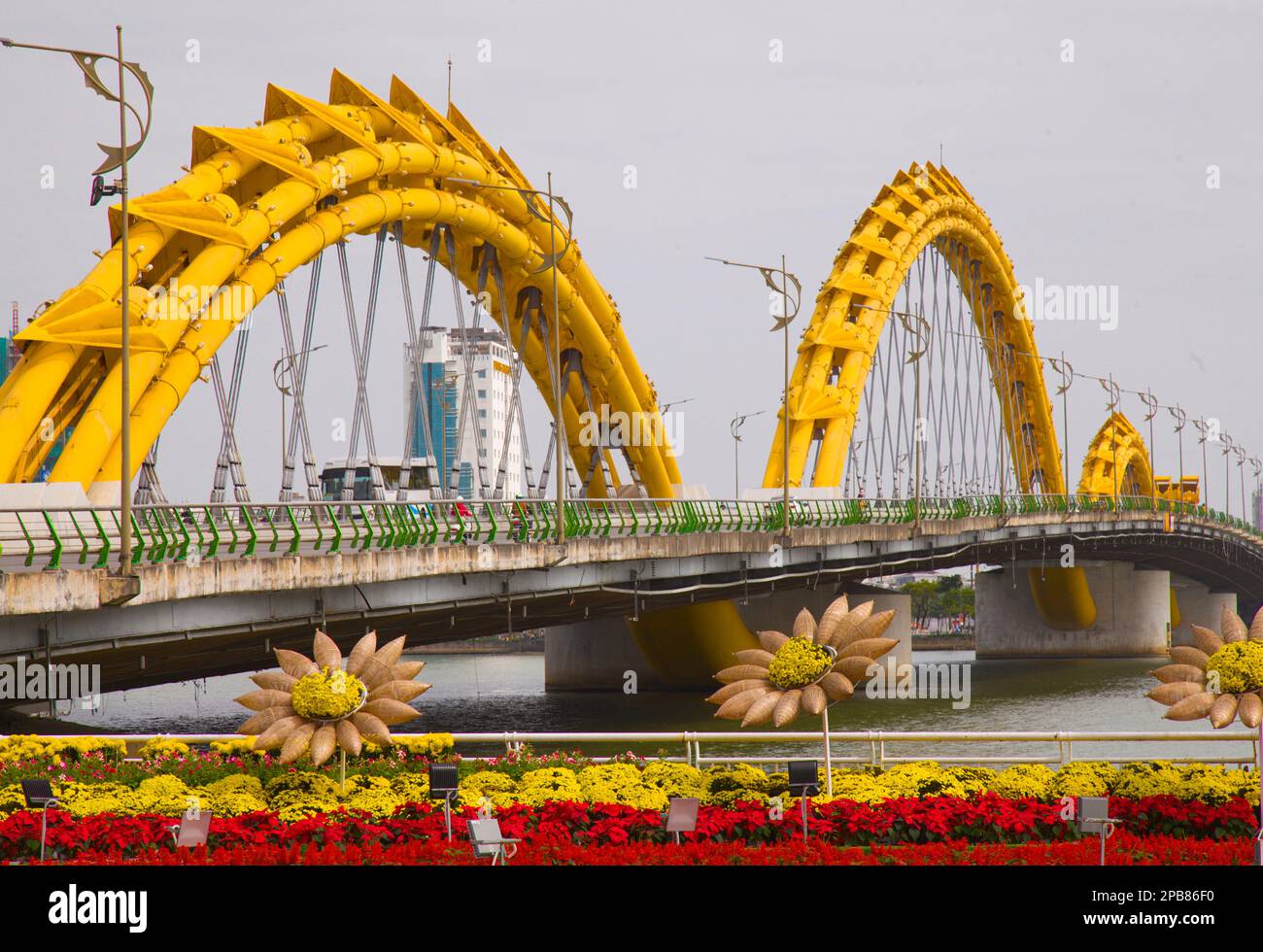 Vietnam, Da Nang, Dragon Bridge, Can Rong Stock Photo - Alamy