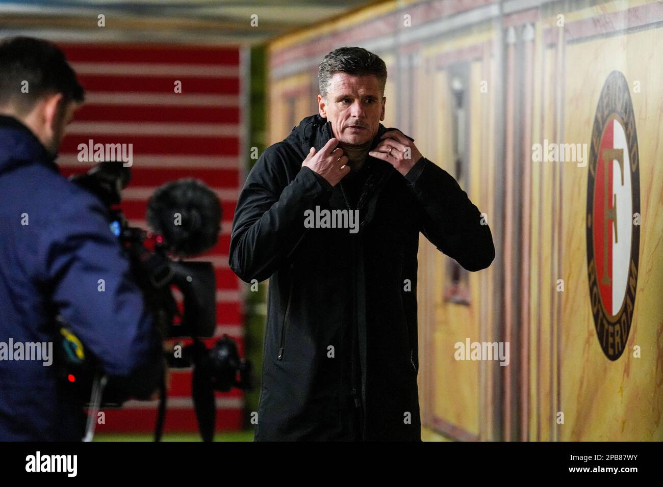 Rotterdam - FC Volendam coach Wim Jonk during the match between ...