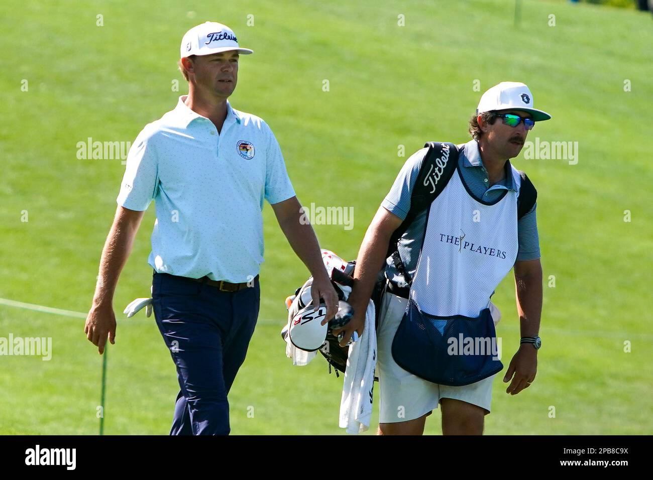 Ponte Vedra Beach, Florida, USA. 12th Mar, 2023. Patton Kizzire (L) and ...