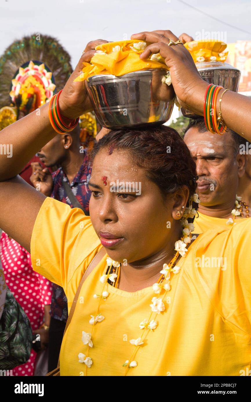 Malaysia, Kuala Lumpur, Batu Caves, Thaipusam Hindu Festival, people ...