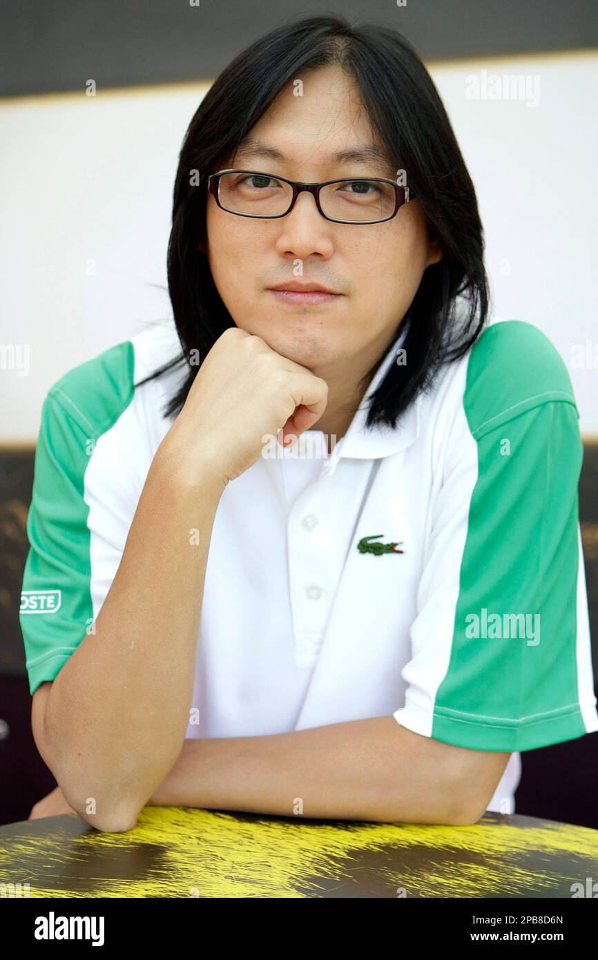 Hong Kong film director Kenneth Bi poses during a photocall, prior to ...