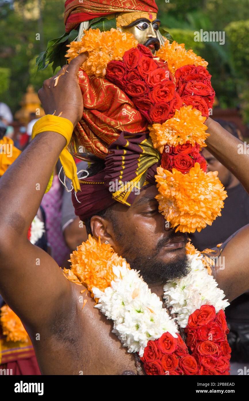 Malaysia, Kuala Lumpur, Batu Caves, Thaipusam Hindu Festival, people ...