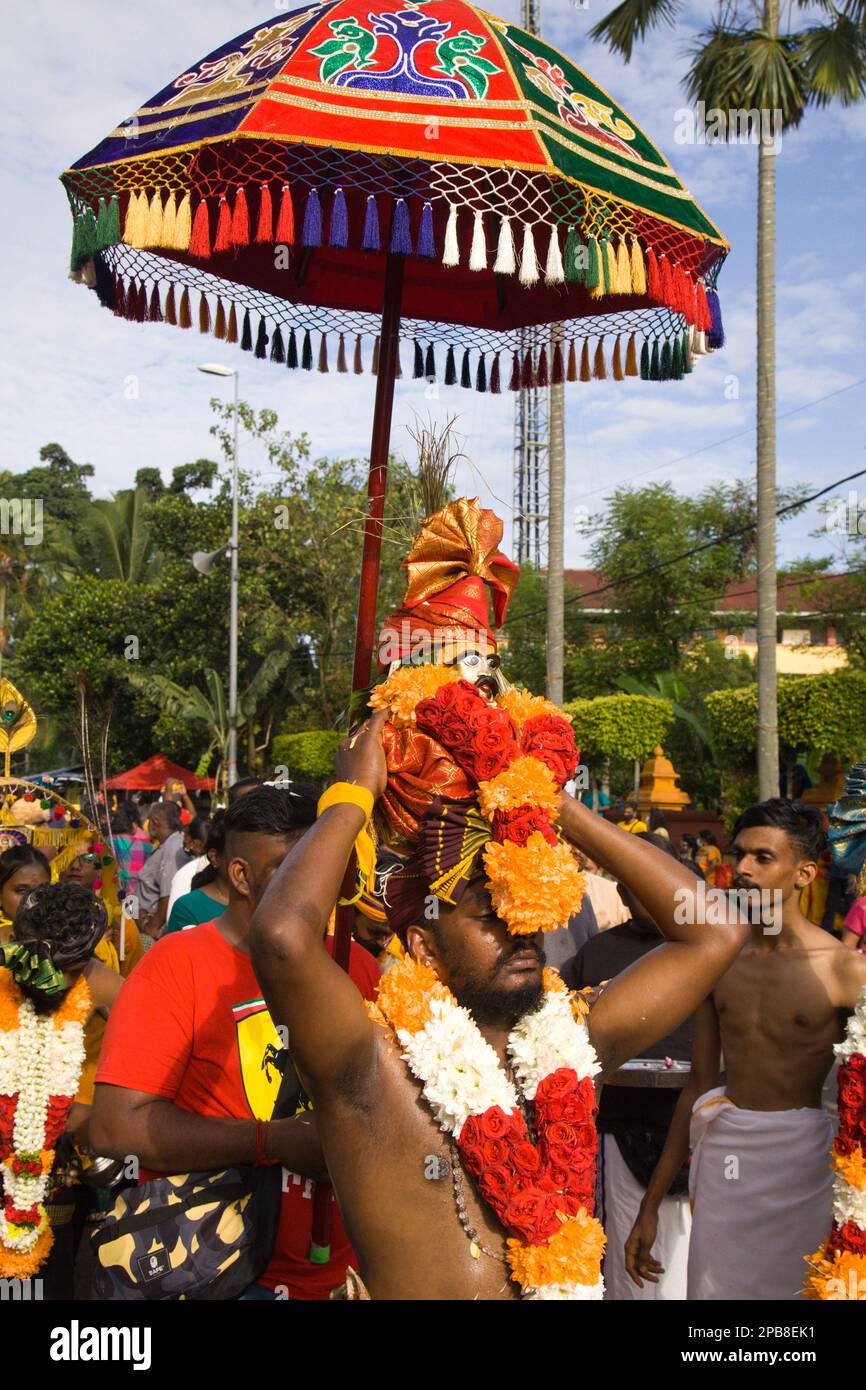 Malaysia, Kuala Lumpur, Batu Caves, Thaipusam Hindu Festival, people ...