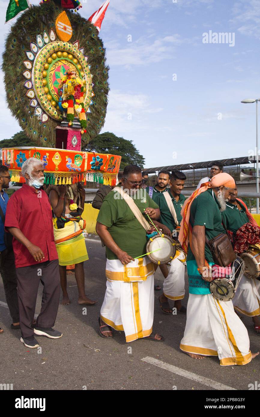 Malaysia, Kuala Lumpur, Batu Caves, Thaipusam Hindu Festival, people ...