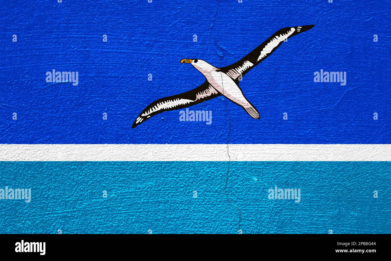 Flag of Midway Atoll on a textured background. Concept collage Stock ...