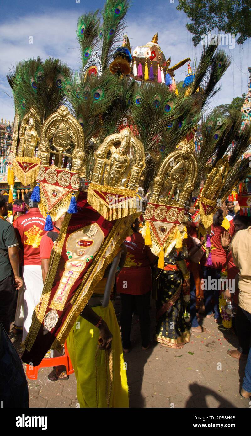 Malaysia, Kuala Lumpur, Batu Caves, Thaipusam Hindu Festival, people ...