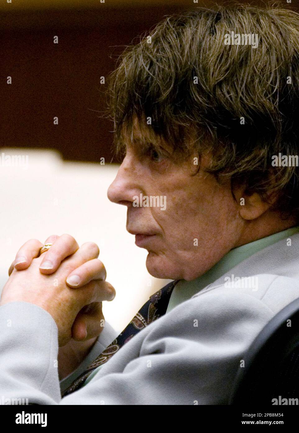 Music producer Phil Spector is seen at the courtroom during his murder ...