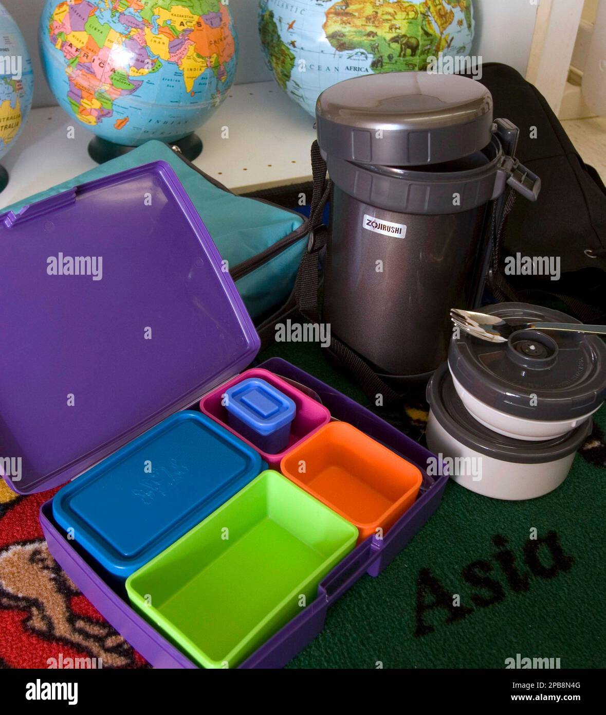 ** FOR USE WITH AP LIFESTYLES ** Bento box-style carriers, shown in ...