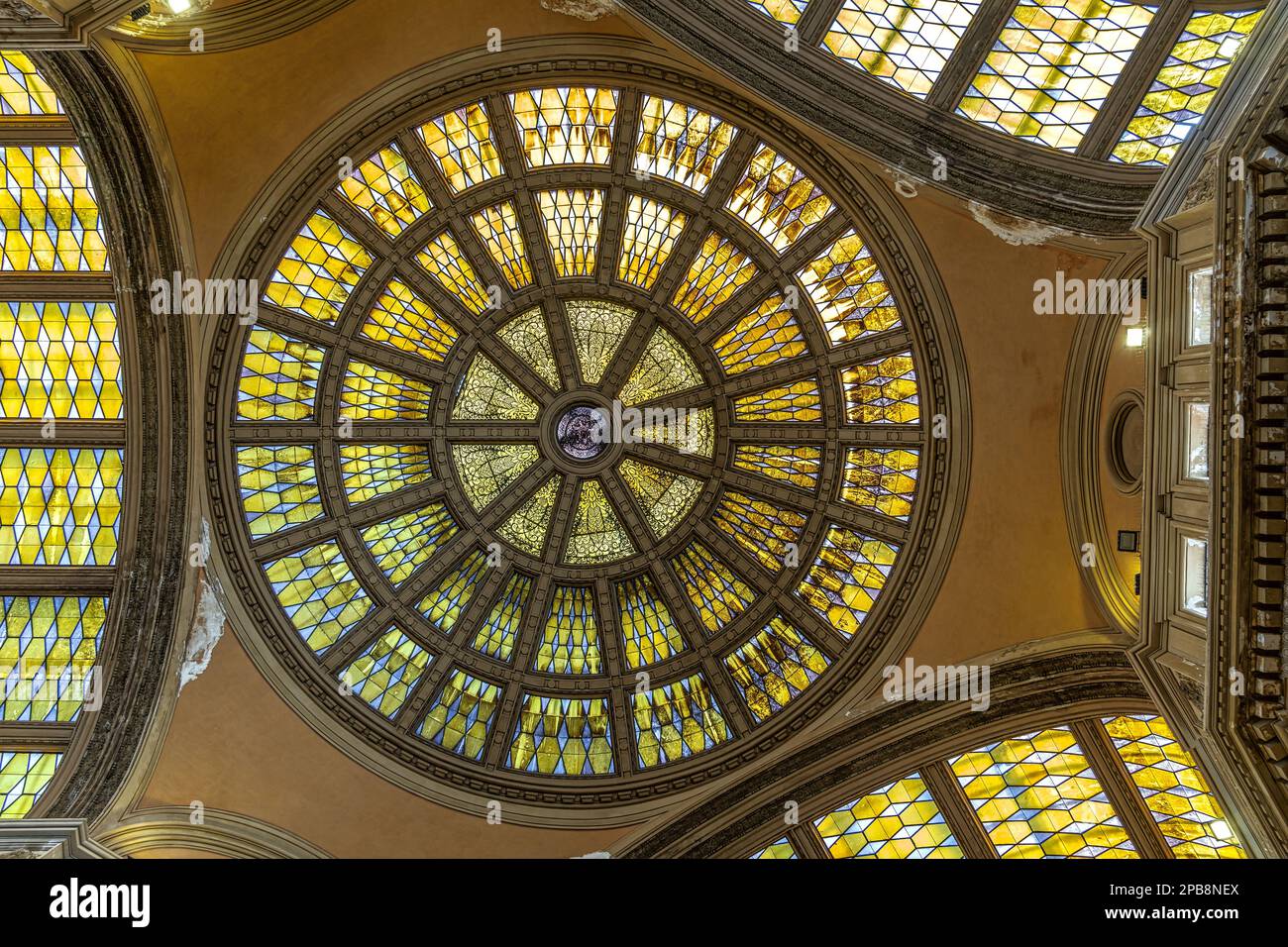 Interior of the gallery dedicated to Vittorio Emanuele III with the ...